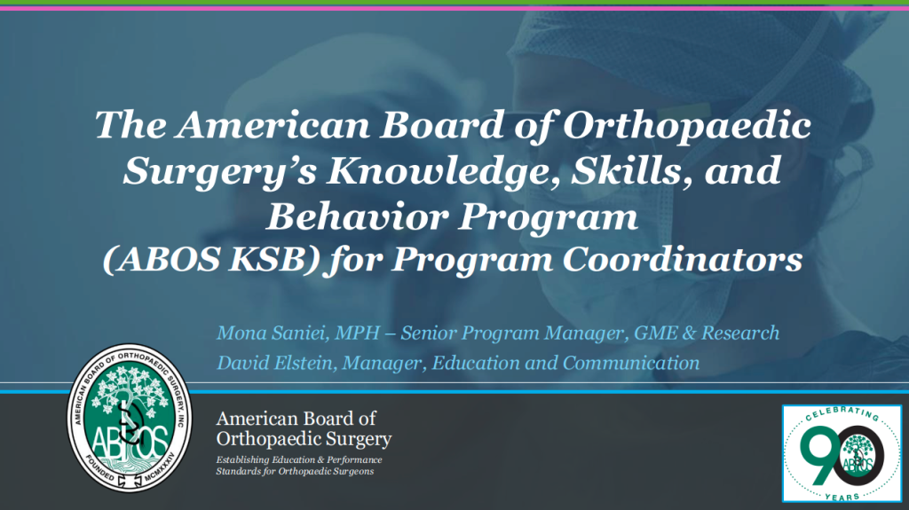 ABOS KSB-Program Coordinators | ABOS